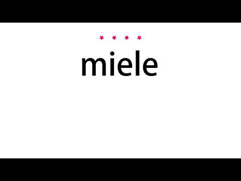 How to pronounce miele - Vocab Today