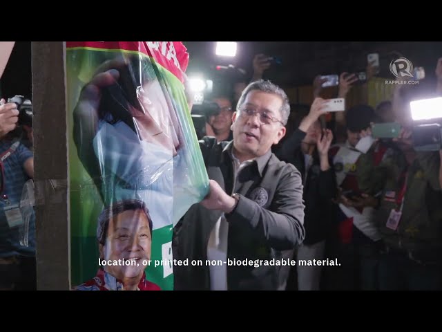 Comelec starts crackdown on illegal campaign materials