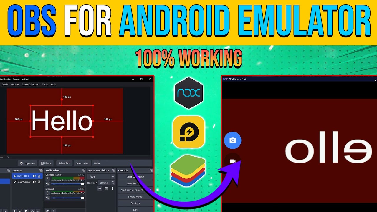 How to Use OBS Virtual Camera on Android Emulator 2025 (100% Working)