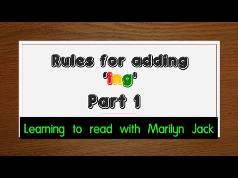 Verbs Adding 'ing' Part 1