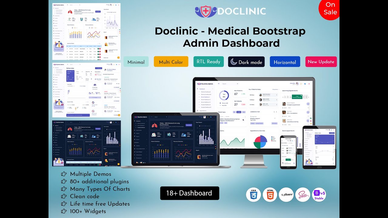 Responsive Medical Dashboard Bootstrap 5 Admin Template