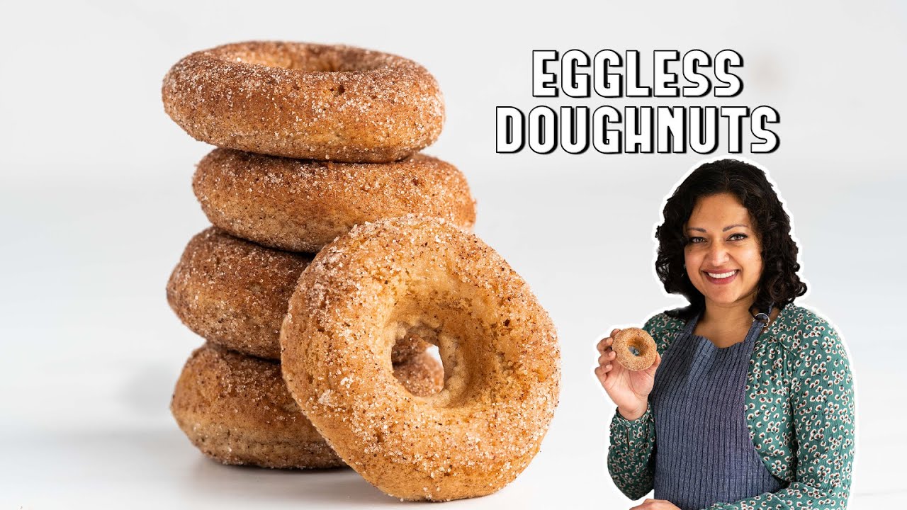 The BEST Baked Eggless Doughnuts Recipe