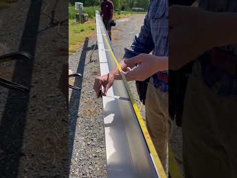 Seamless Rain Gutter Installation #gutterinstallation #concordgutterservice #gutterrepair #diy
