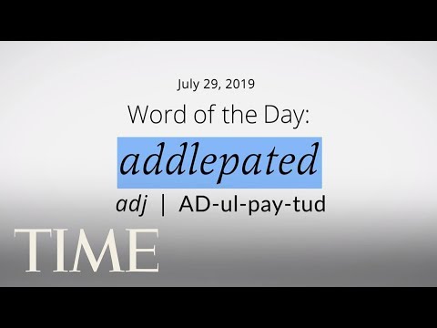 Word Of The Day: ADDLEPATED | Merriam-Webster Word Of The Day | TIME