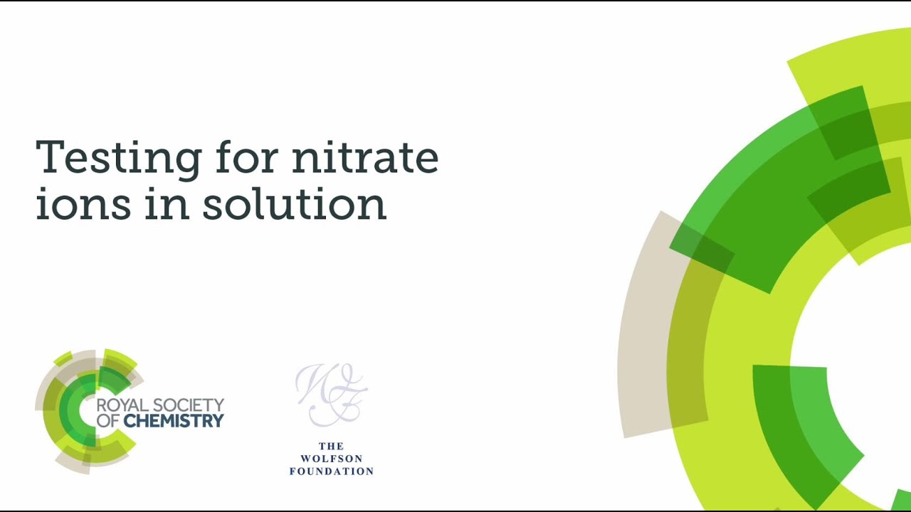 Practical skills assessment video - testing for nitrate ions in solution