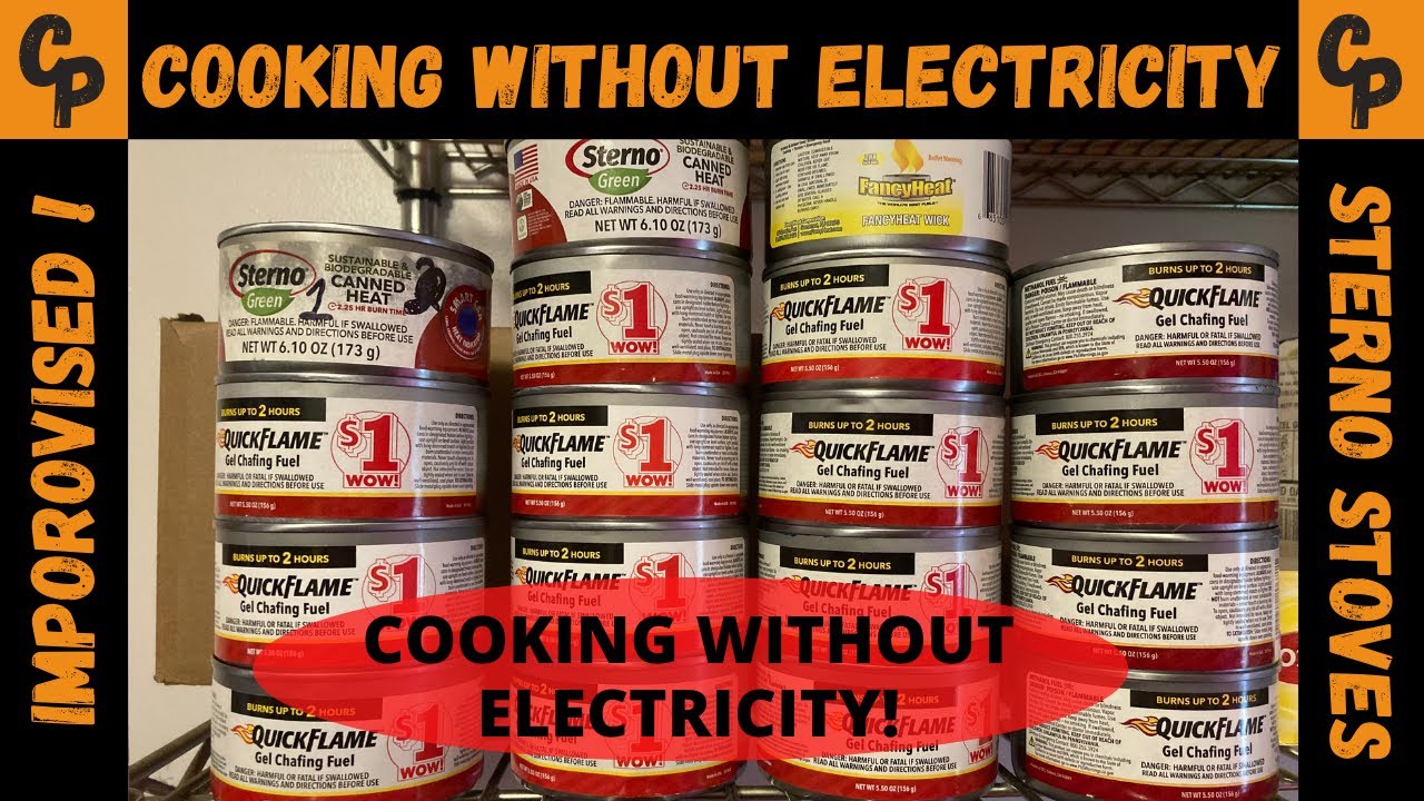 Sterno Stove Canned Heat For Off-Grid Cooking!