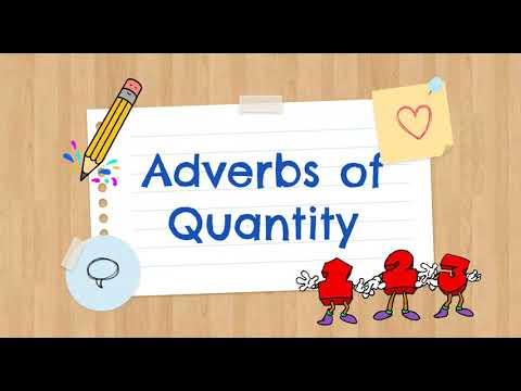Grammar Tutorial - Adverbs of Quanti…: English ESL video lessons