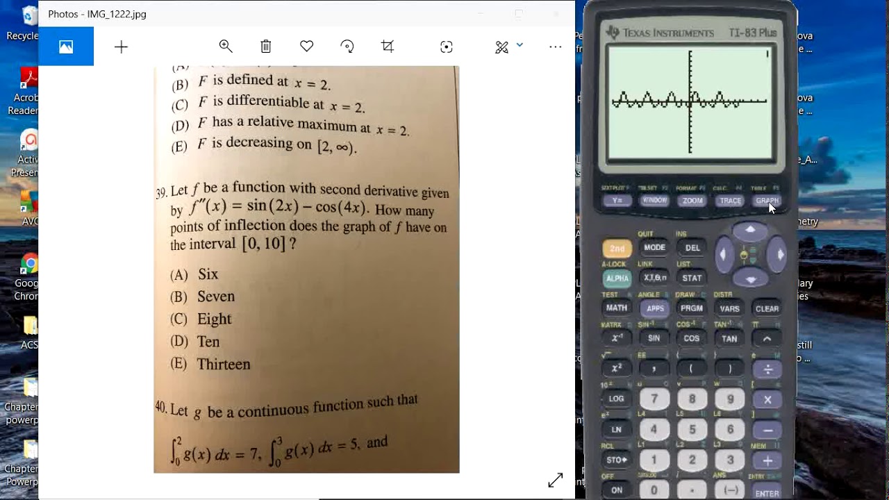 Question 39 Calculus CLEP study guide 2018