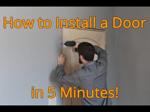 How to Install an Interior Door in 5 Minutes - No Shims!