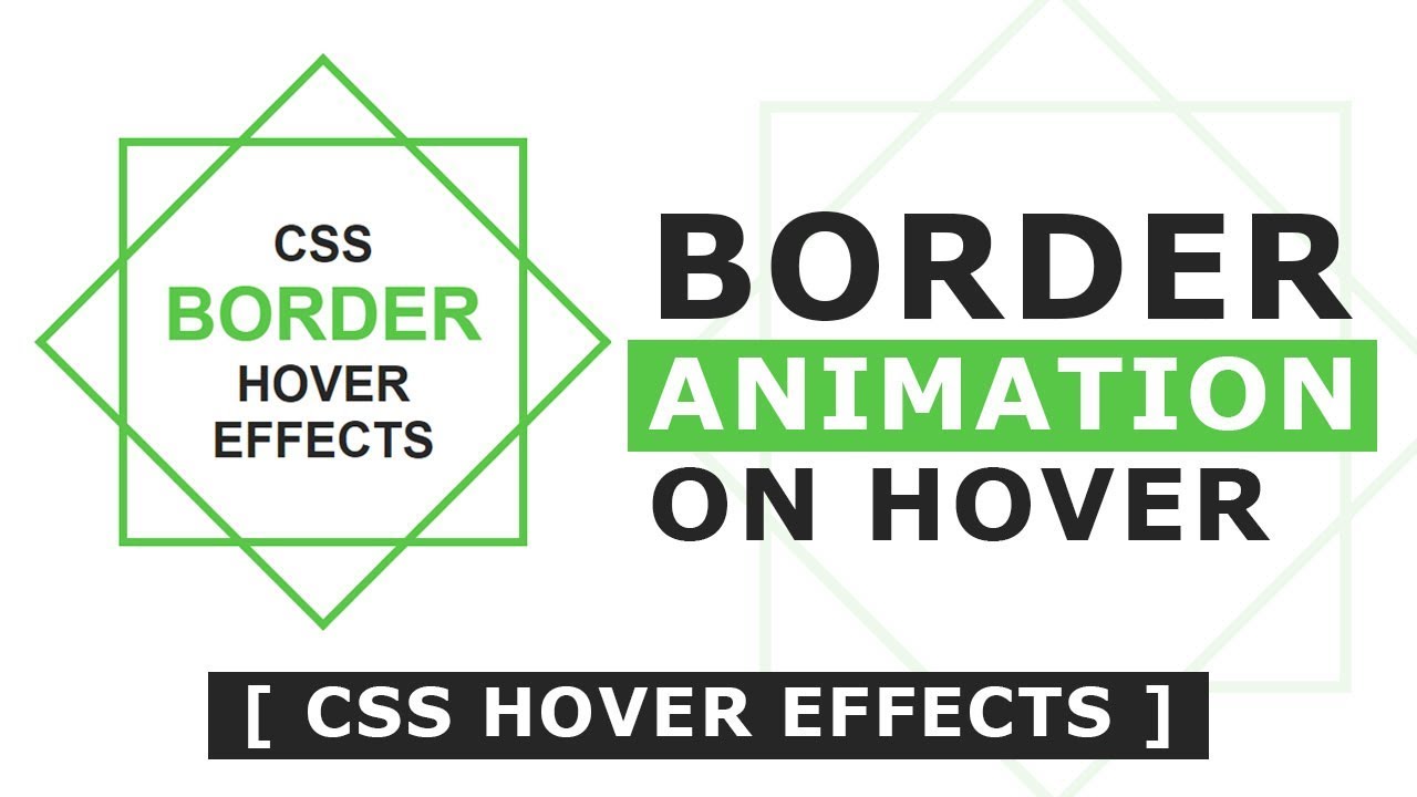 CSS3 Draw border animation On Hover - Creating a Border Animation Effect with Html and CSS