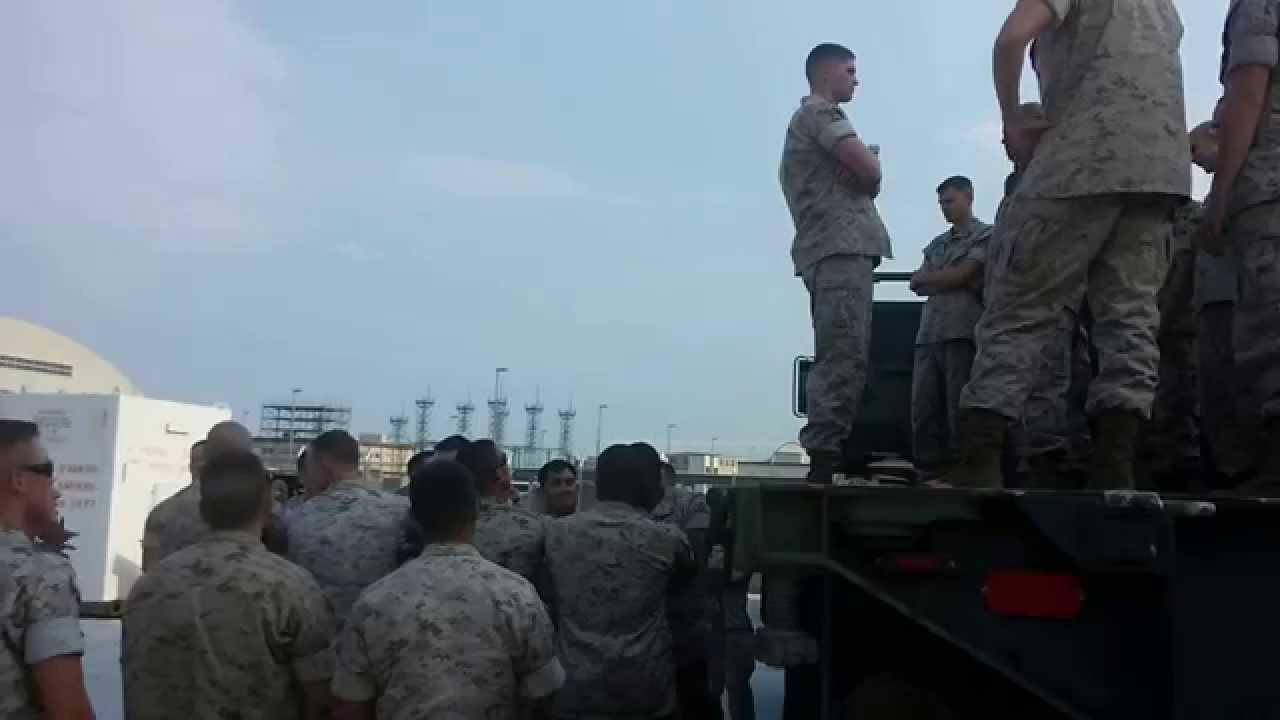 Trust Fall Fail -  Marine Style!