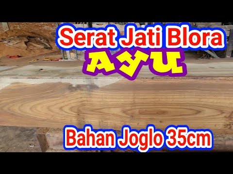 Bahan Joglo Soko 35cm Ayu Serat Kayu Jati nya/ Woodsawing Tectona Grandis/ Indonesian Legal Teakwood