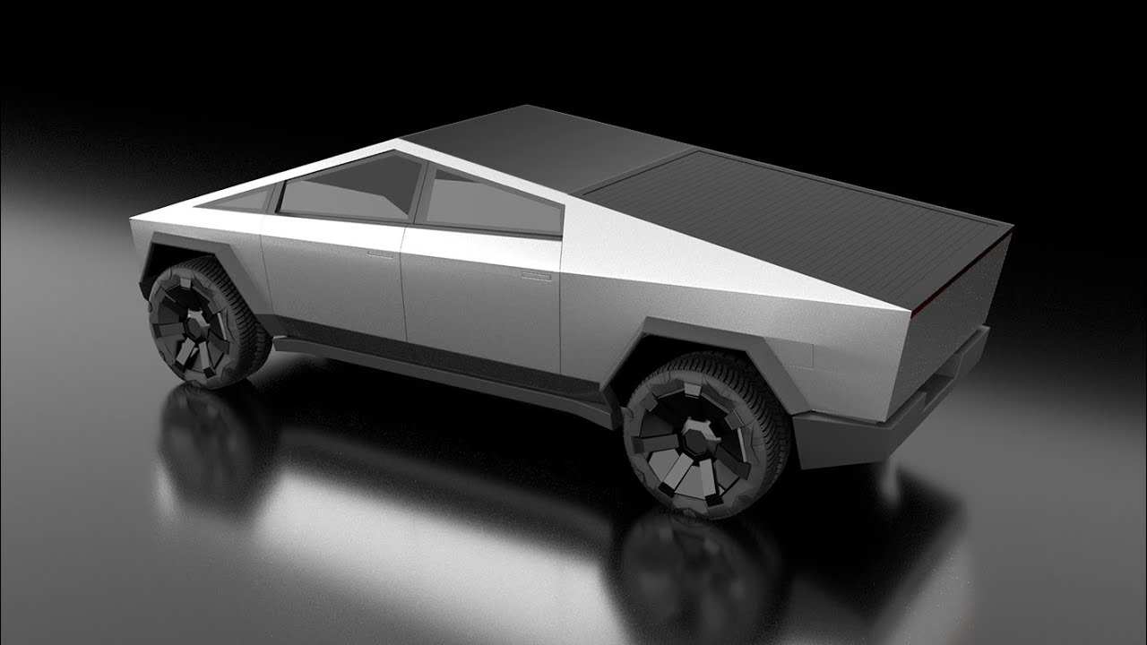 3D Car Modeling Timelapse: Tesla Cybertruck