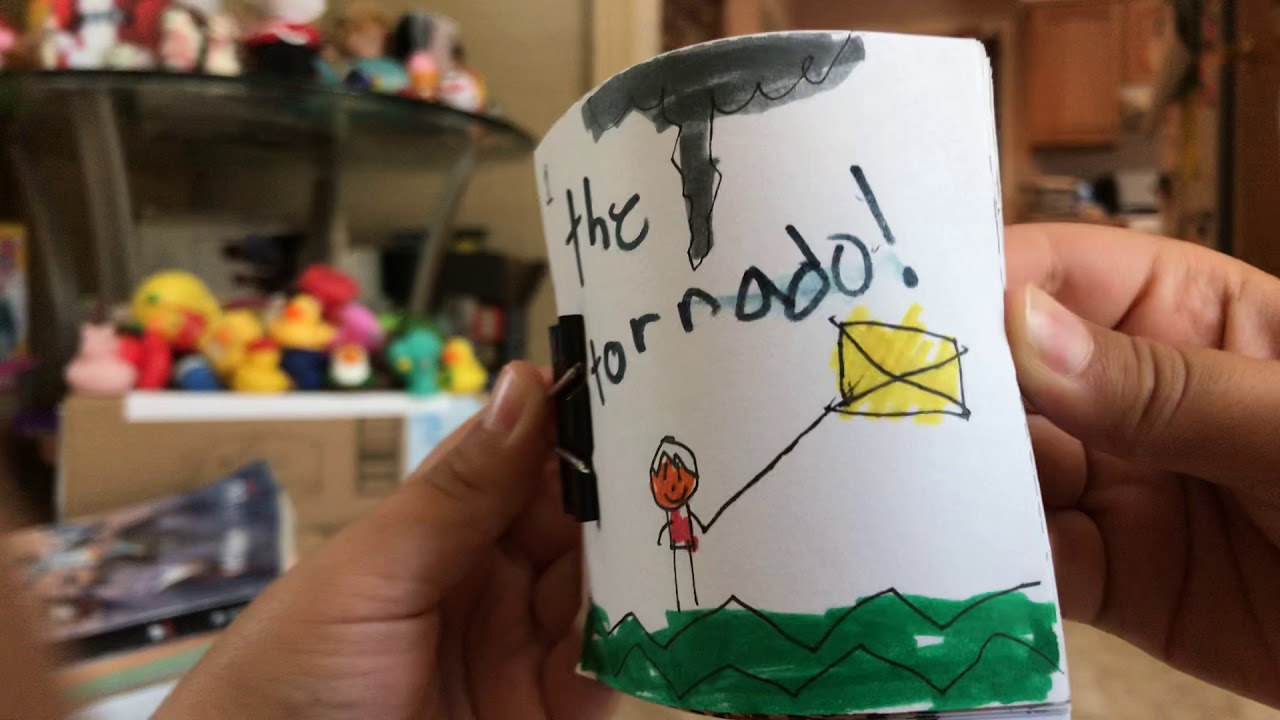 Flip book. The tornado