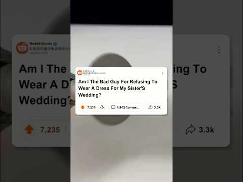 AITA for not wearing a dress to her wedding #reddit