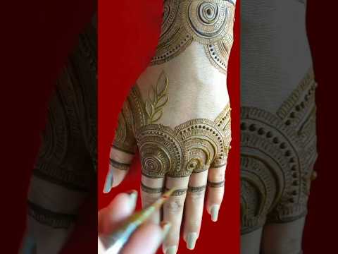 Latest beautiful Mandala Mehndi design 2024 Step by Step Tutorial Henna Fever #shorts #youtubeshorts