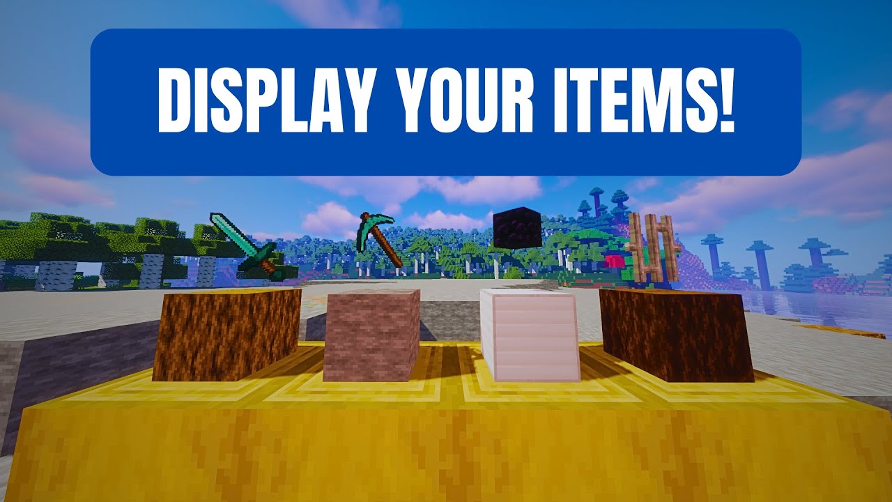 The BEST Way to DISPLAY ITEMS in MINECRAFT - A Minecraft Datapack