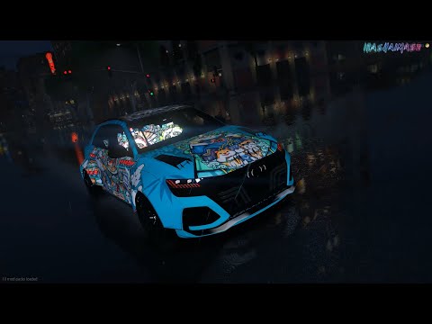 Audi Rs Q8 Crazy Panda Edition | Animated + Glow | BM Animated Cars #fivem #gta5 #pcgames #bm