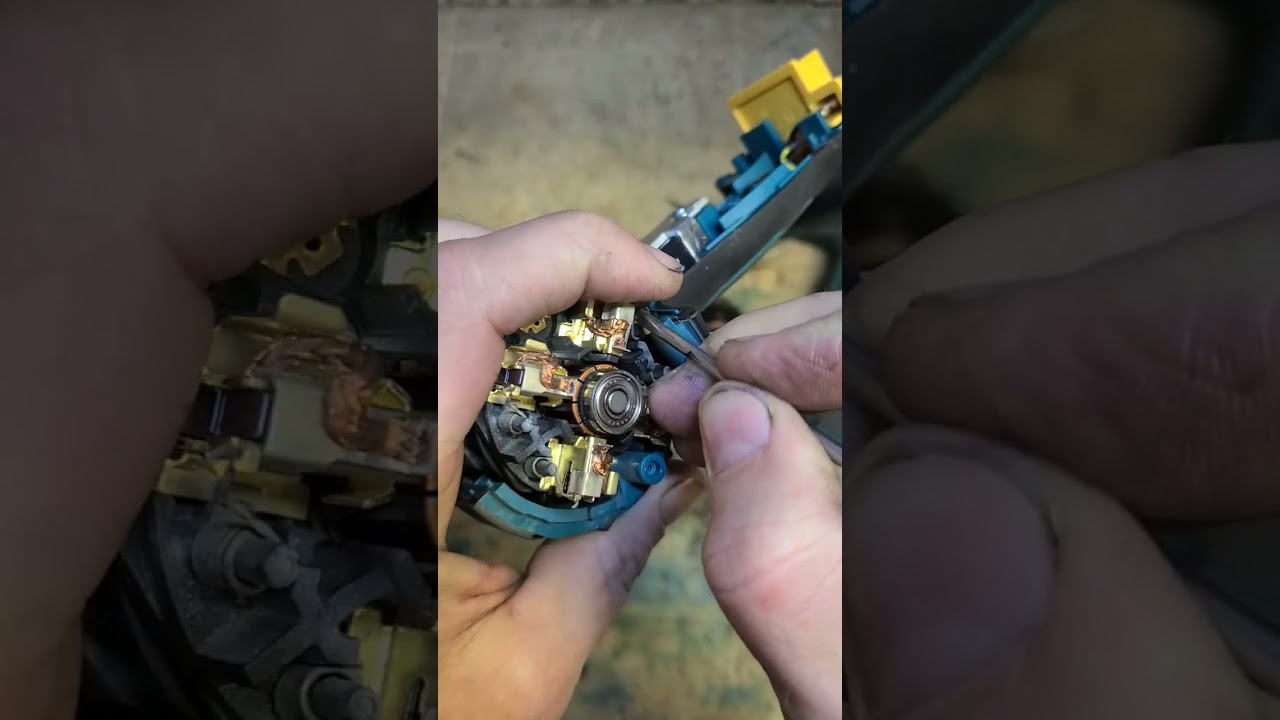 Power Tool repairs Faulty Makita Impact Driver. New motor needed #makita #dismantle #powertool #tool