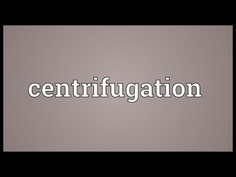 Centrifugation Meaning