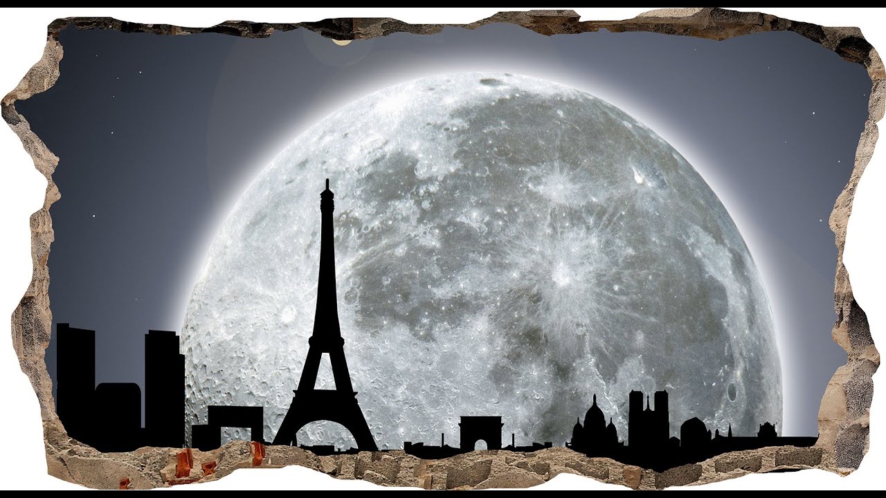 How to Instal 3DMURALOO1 Startonight 3D Mural Wall Art Window Moon for Paris Dual View Surprize