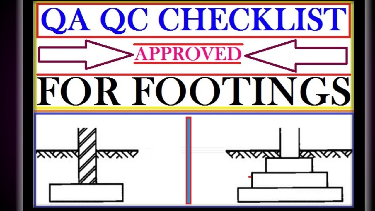 Qa Qc Interview Questions | Checklist for Footings Qa Qc site practical Knowledge #Civil4Engineers