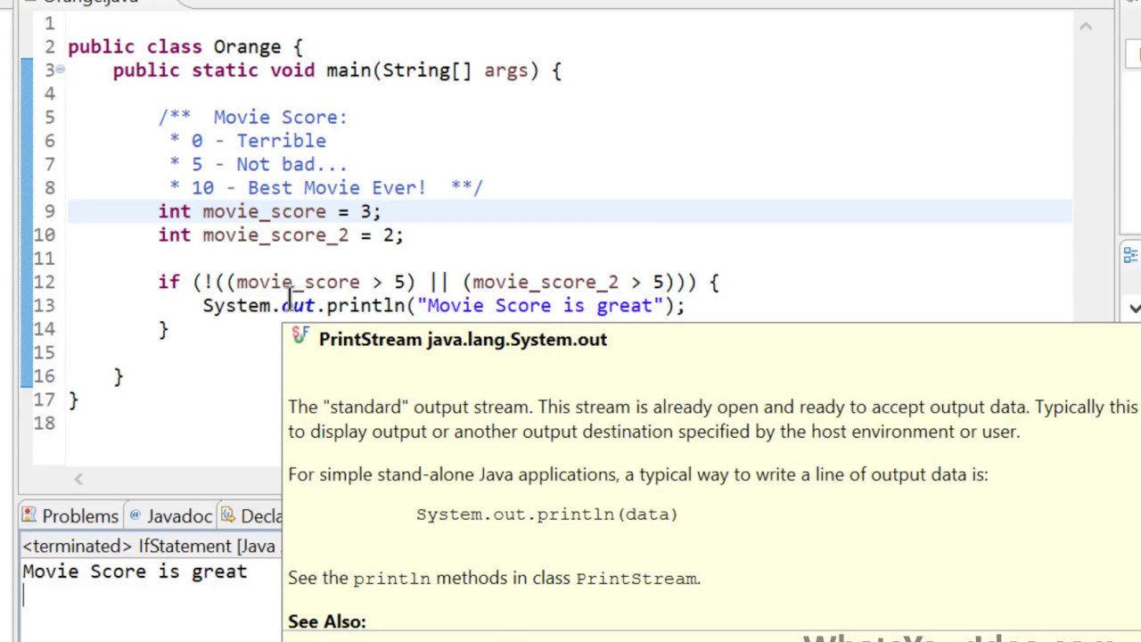 Java Programming Tutorial - 9 - Relational and Logical Operators