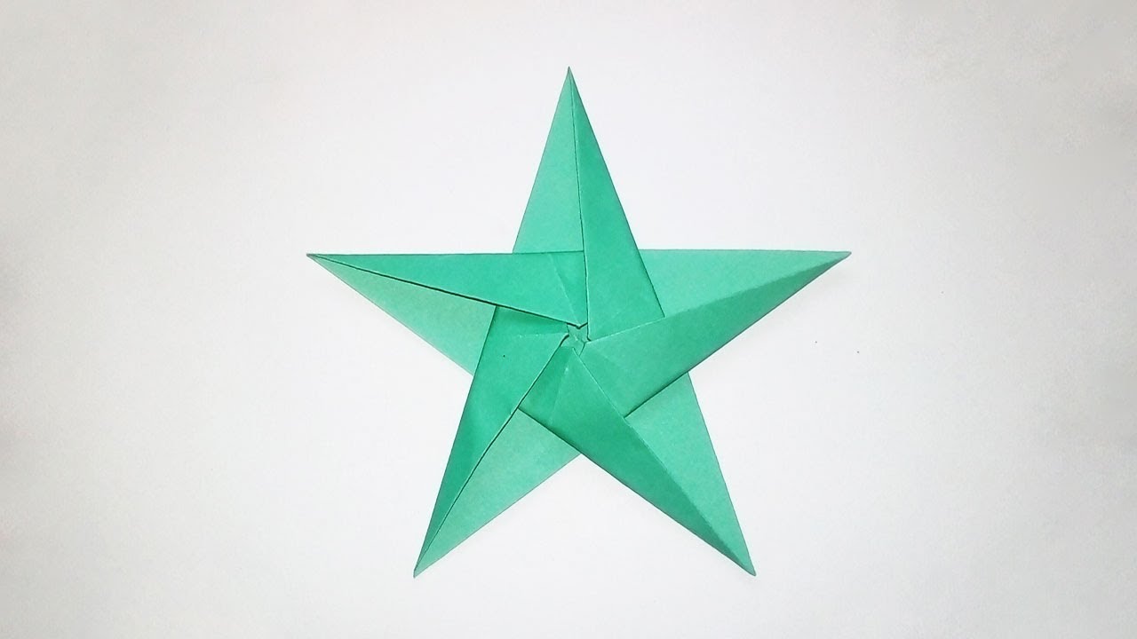 Origami Five Pointed Star - Easy Origami Star Tutorial