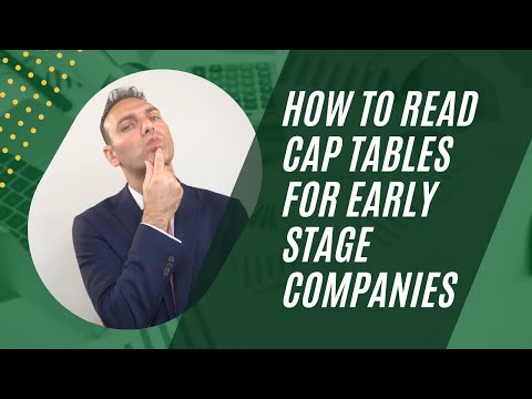 How to Read Cap Tables for Early Stage Companies | Mink Learning