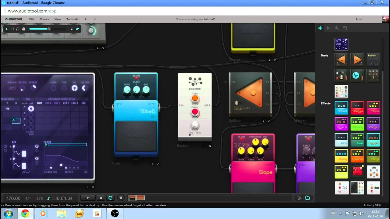 Audiotool Tutorial - Sound Design and Workflow