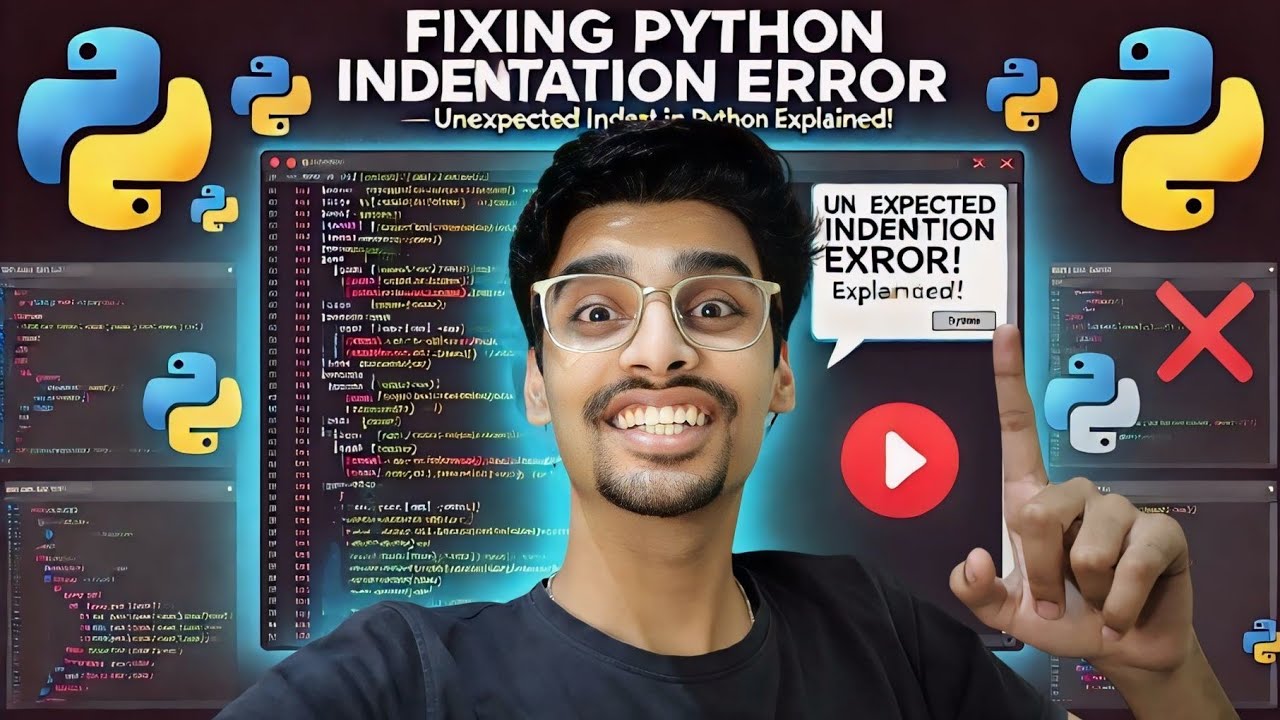 Fixing Python Indentation Error | Unexpected Indent in Python Explained!