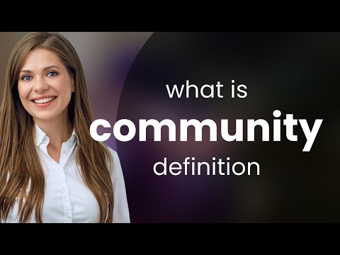 Community | what is COMMUNITY definition