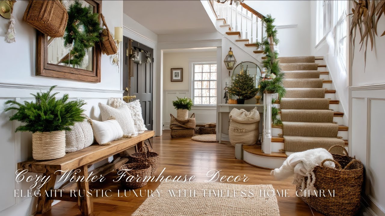 Cozy Winter Farmhouse Decor ✨|  Elegant Rustic Luxury with Timeless Home Charm