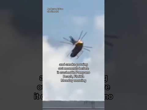 Video shows helicopter crashing into Florida building #shorts
