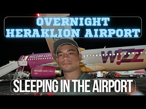 Sleeping in Heraklion Airport (Greece)