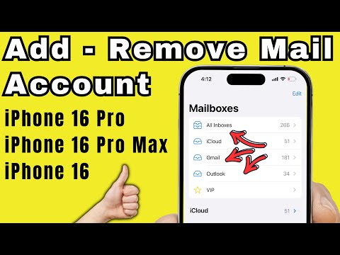 Add or Remove New Email Account on iPhone 16 Pro, 16 Pro Max, 16