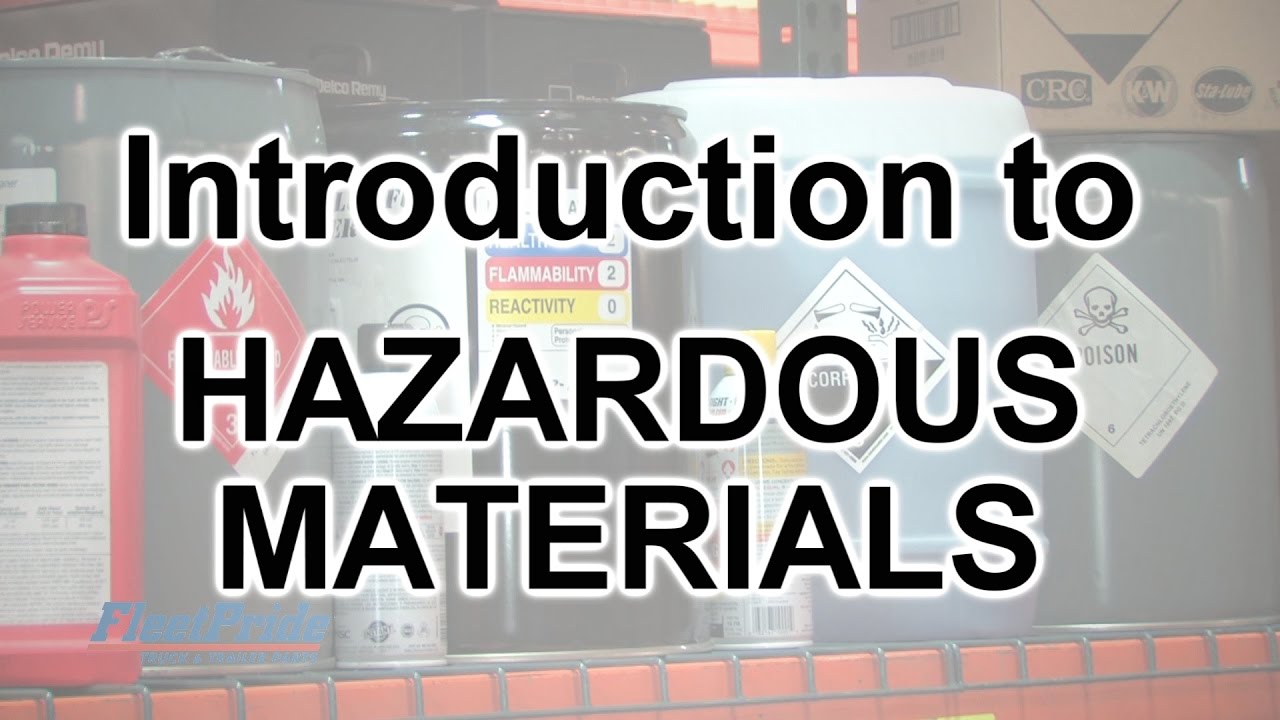 Introduction to HAZARDOUS MATERIALS