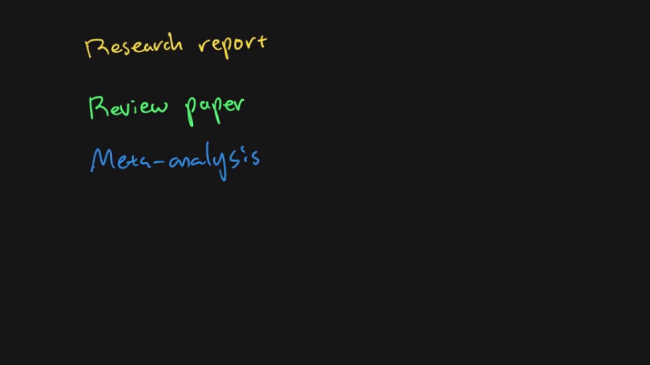 Research Methods - Chapter 02 - Types of Papers