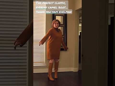 These Classic, Camel Boots ARE The Perfect Casual Boot | Sweater Dresses & Boots