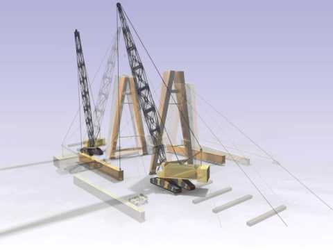 How to Install Double Girder Gantry Crane on Bridge Construction Site