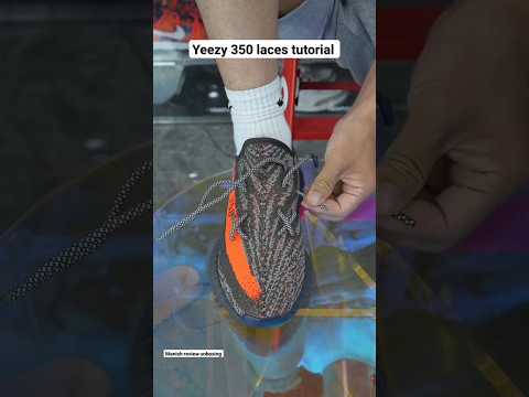 Yeezy 350 lace tutorial #yeezy #shorts #viral @manishreviewunboxing1624