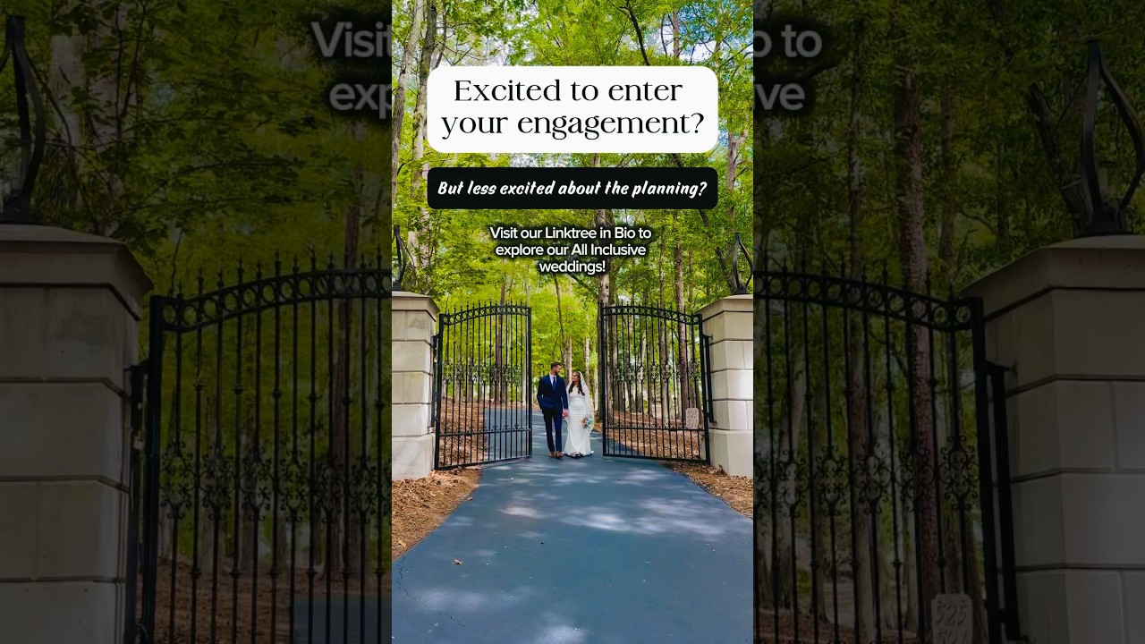 The entrance to your forever. All-inclusive packages available. Linktree in bio. #irongate #weddings