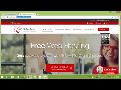 Creating account in 000webhost