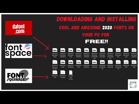 Downloading and Installing Cool and Awesome fonts for all software on PC for FREE! | Timmy Chunga