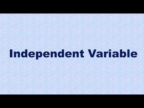 Independent Variable Definition and Example