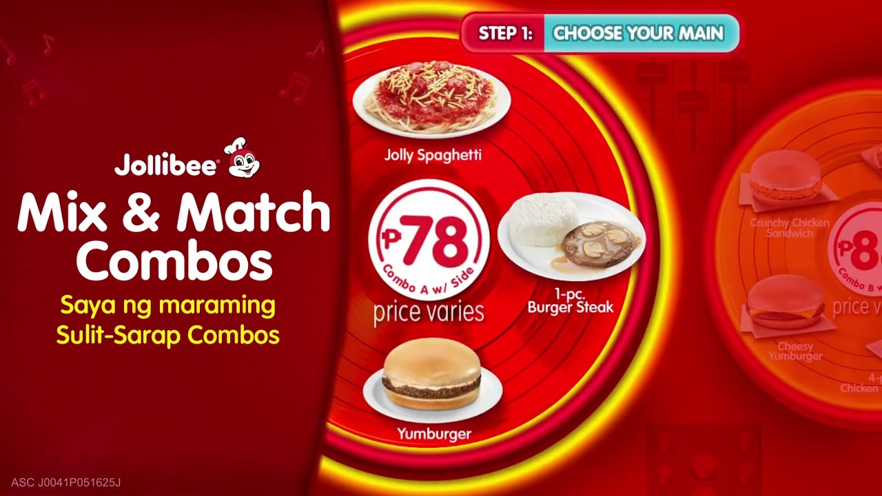 Jollibee Mix & Match: Saya ng maraming Sulit-Sarap Combos!