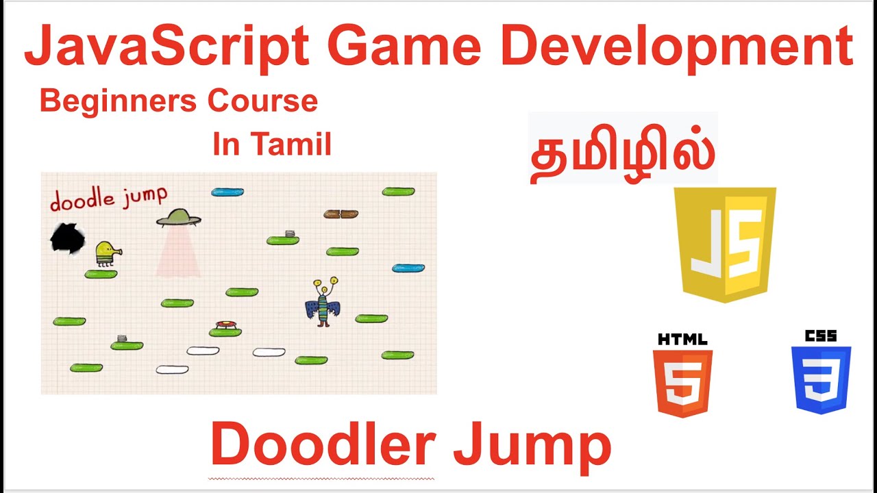 Javascript Games | Doodler Jump | Fullstack Development in Tamil | Learn Javascript in Tamil