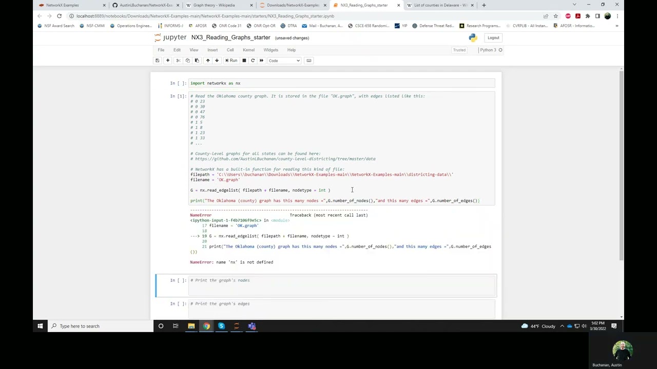 NetworkX 3    Reading Graphs