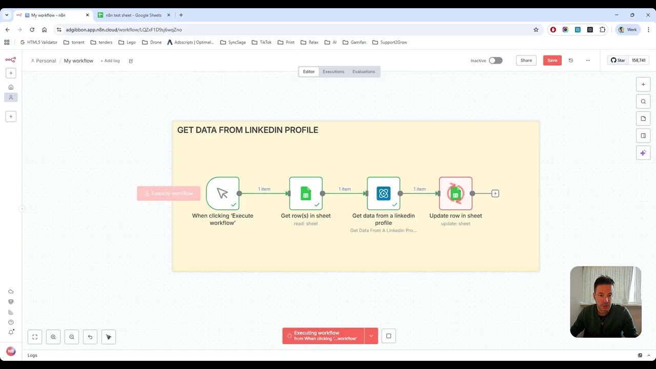 How to get data from LinkedIn profile (n8n)