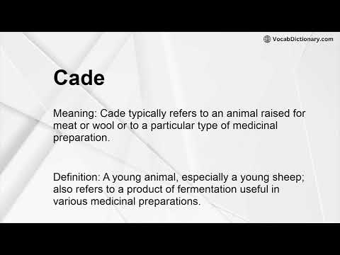 Cade Meaning